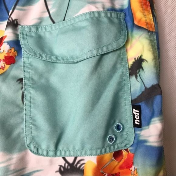 Neff | Swim | Neff Mens Swim Hot Tub Shorts Swim Trunks Cool Rubber ...